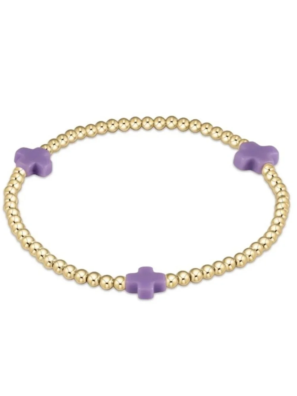 enewton | Jewelry | New Enewton Purple Signature Cross 4kt Goldfilled ...